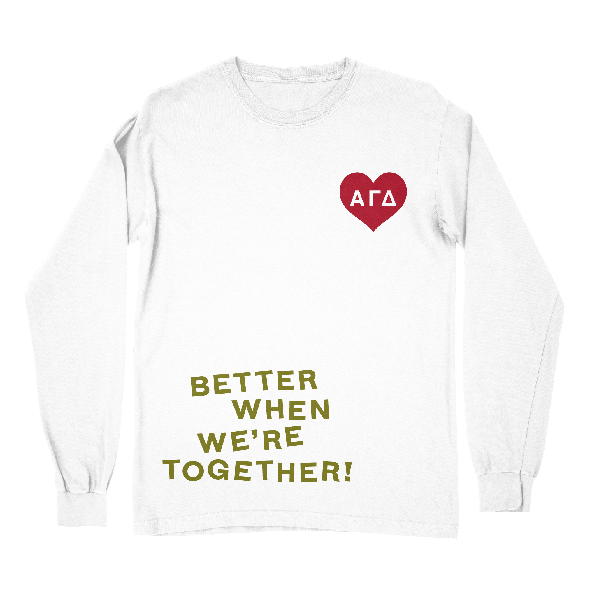B-Greek - Better Together Tee - Alpha Gamma Delta – B-Unlimited Custom Apparel Shop