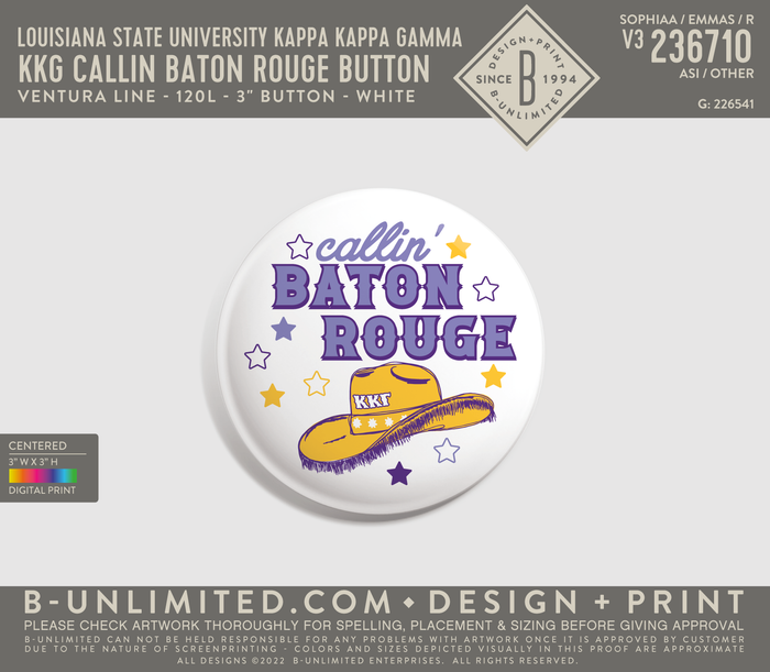 Louisiana State University Kappa Kappa Gamma – B-Unlimited Custom ...
