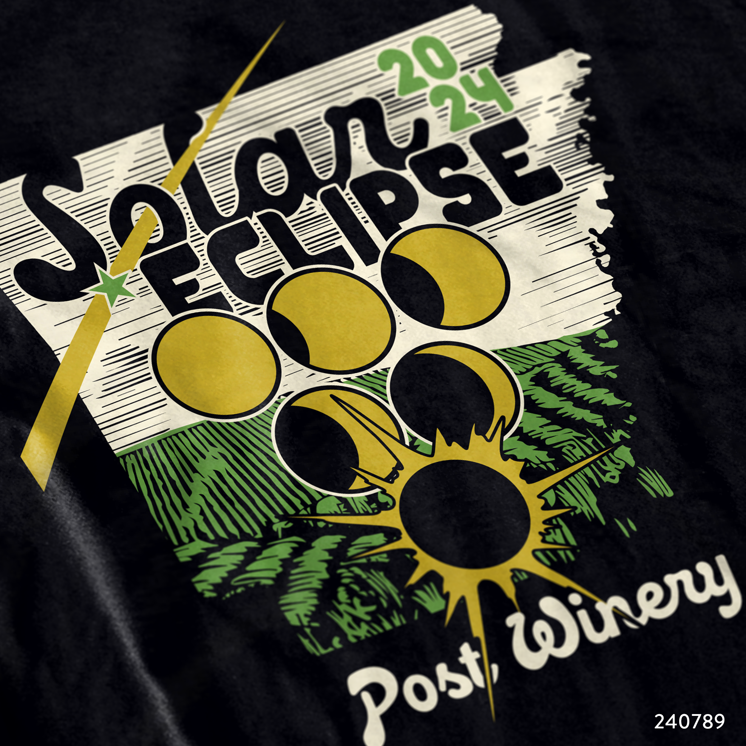Solar Eclipse 2024 Custom T-Shirt Design – B-Unlimited Custom Apparel Shop