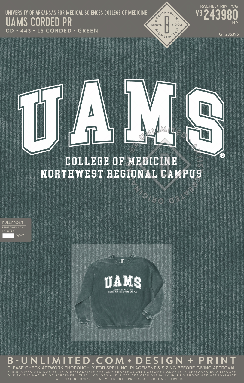 University of Arkansas for Medical Sciences College of Medicine – B ...