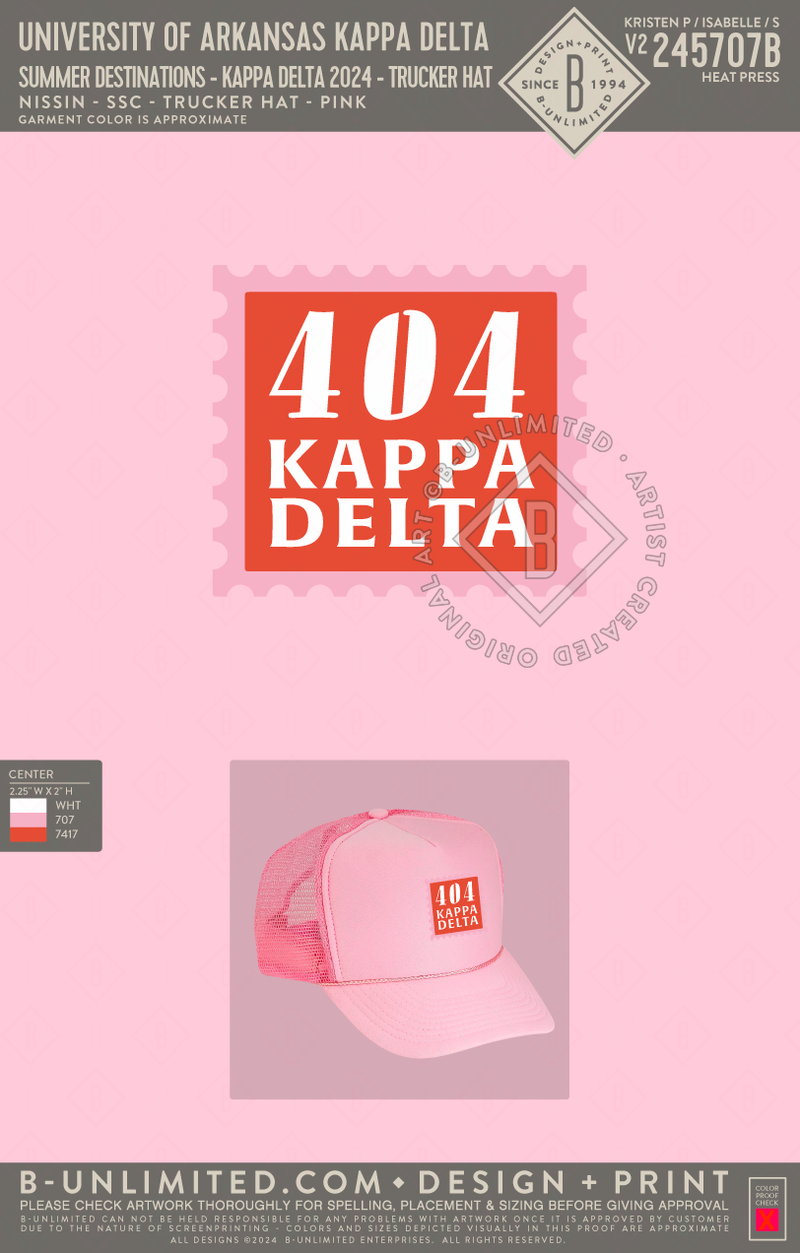 University of Arkansas Kappa Delta – B-Unlimited Custom Apparel Shop