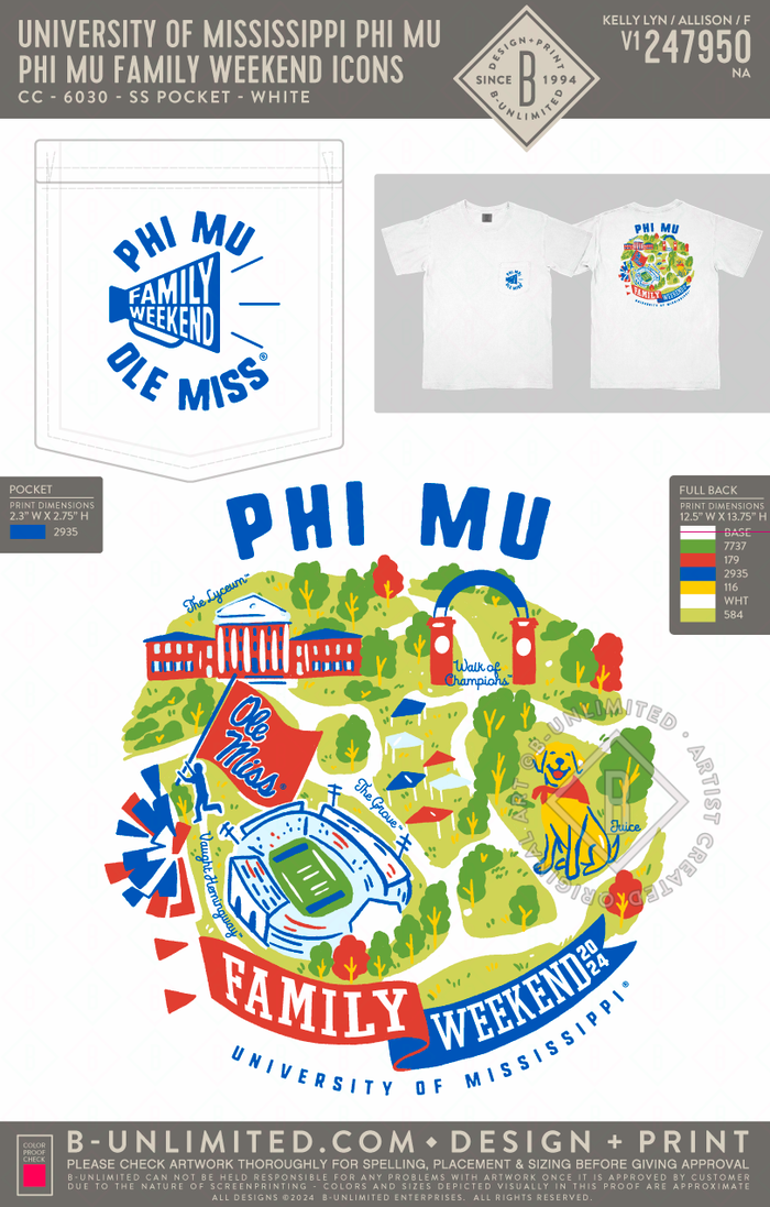 University of Mississippi Phi Mu – B-Unlimited Custom Apparel Shop