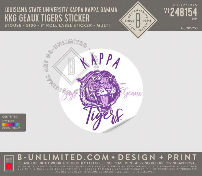Louisiana State University Kappa Kappa Gamma – B-Unlimited Custom ...