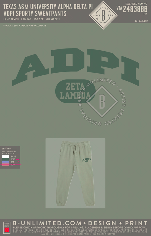 Texas A&M University Alpha Delta Pi – B-Unlimited Custom Apparel Shop