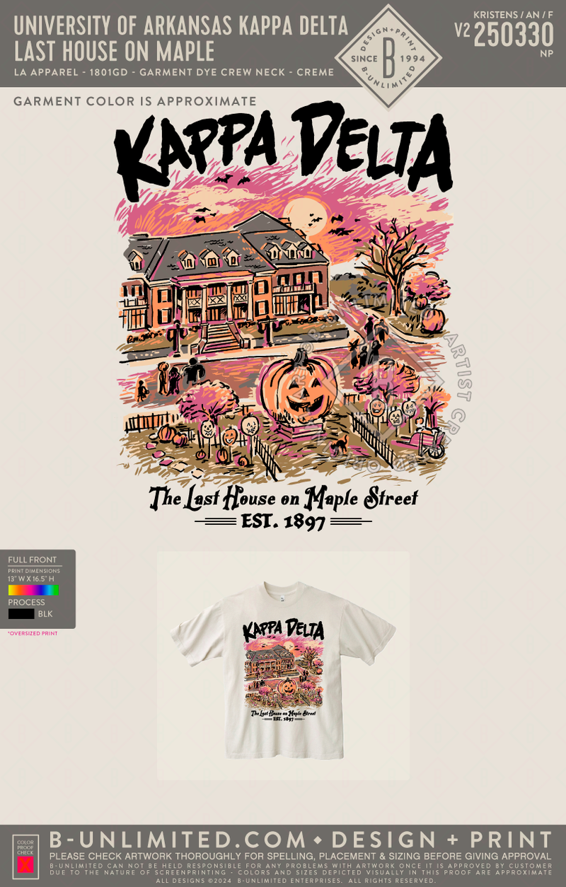 University of Arkansas Kappa Delta – B-Unlimited Custom Apparel Shop