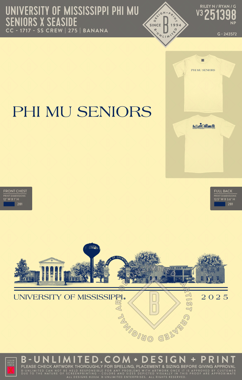 University of Mississippi Phi Mu - Seniors x Seaside - CC - 1717 - SS ...
