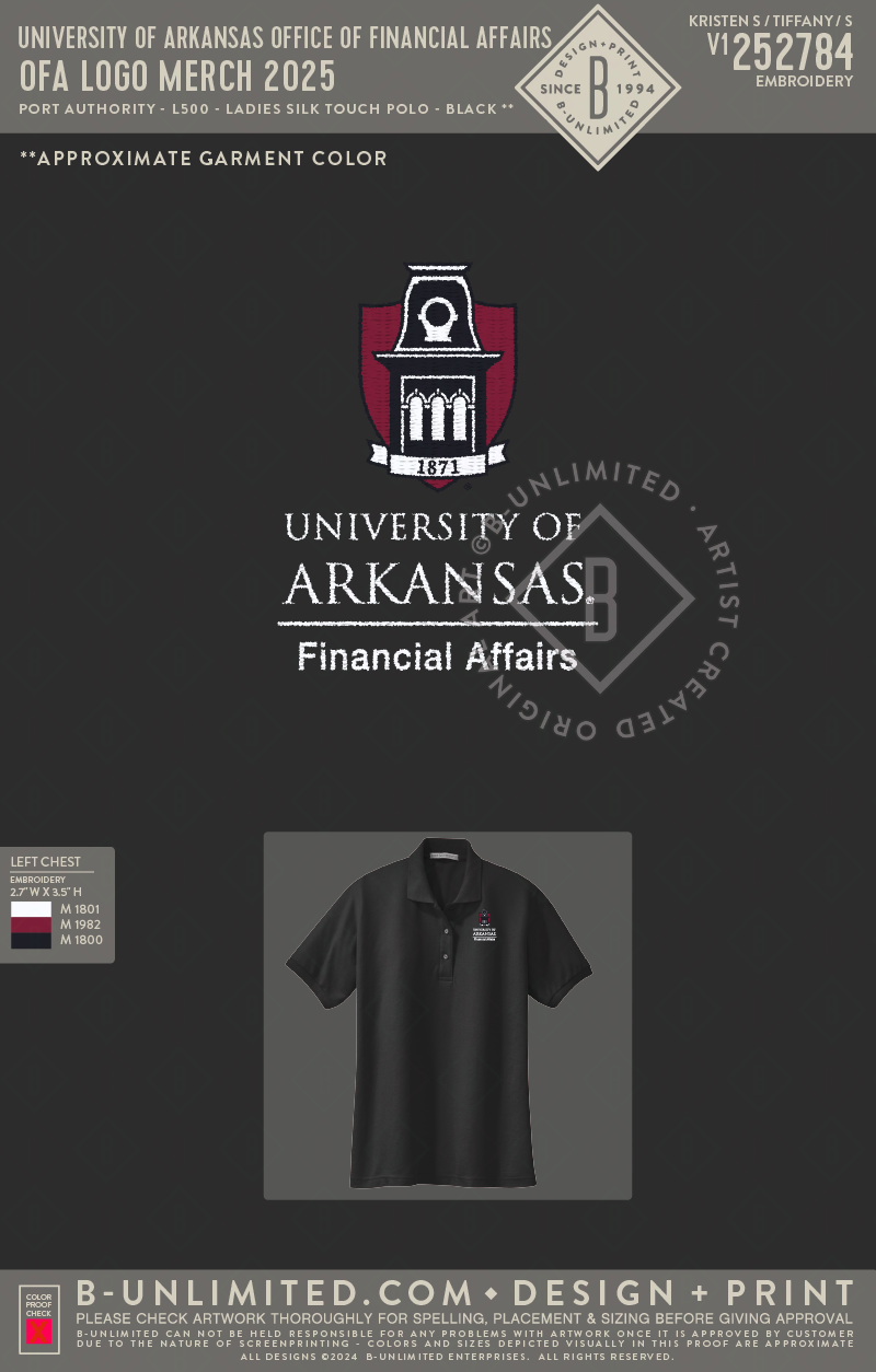 University of Arkansas Office of Financial Affairs - OFA Logo Merch 20 ...