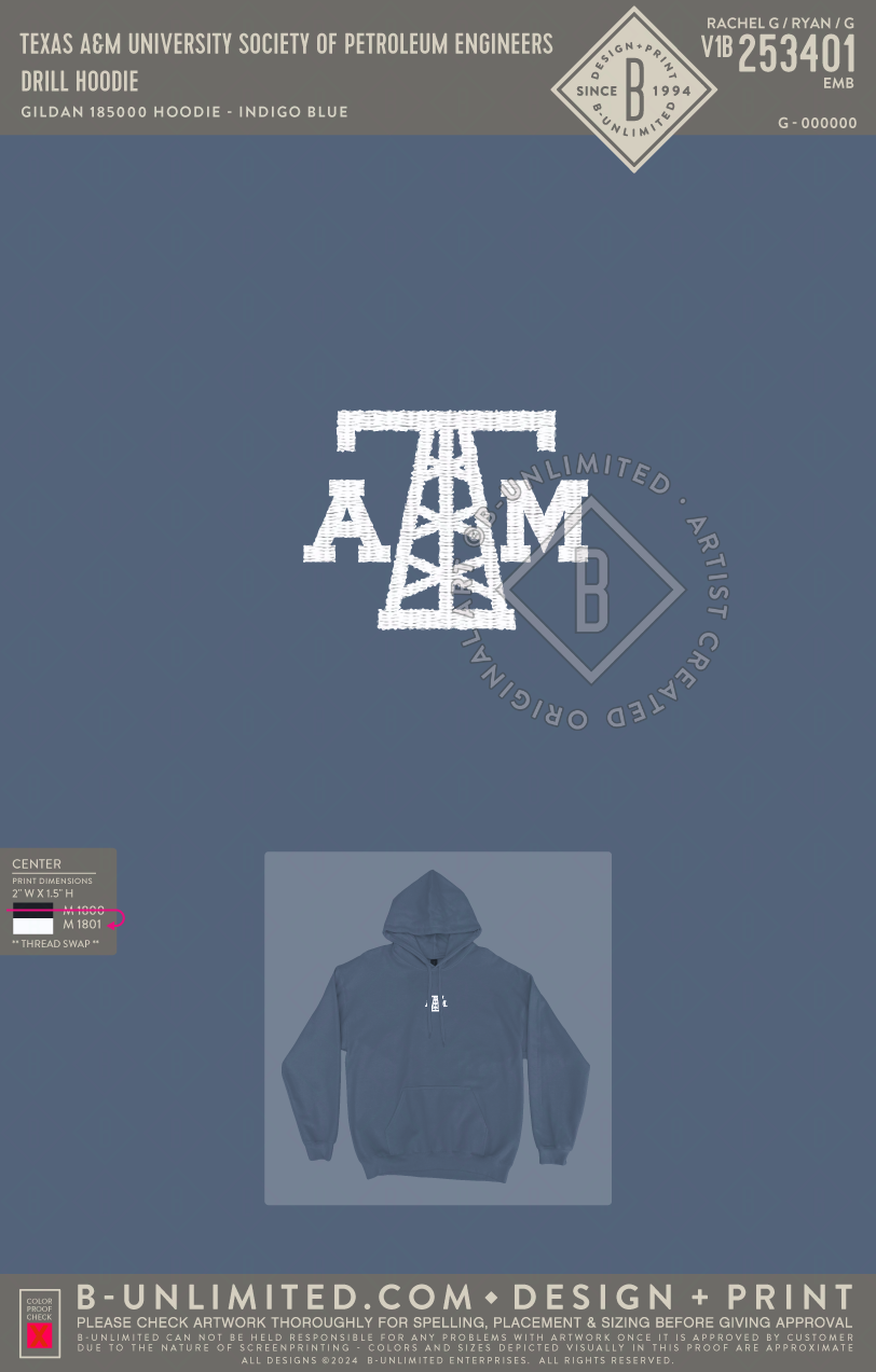 Texas A&M University Society of Petroleum Engineers - Drill Hoodie - G ...