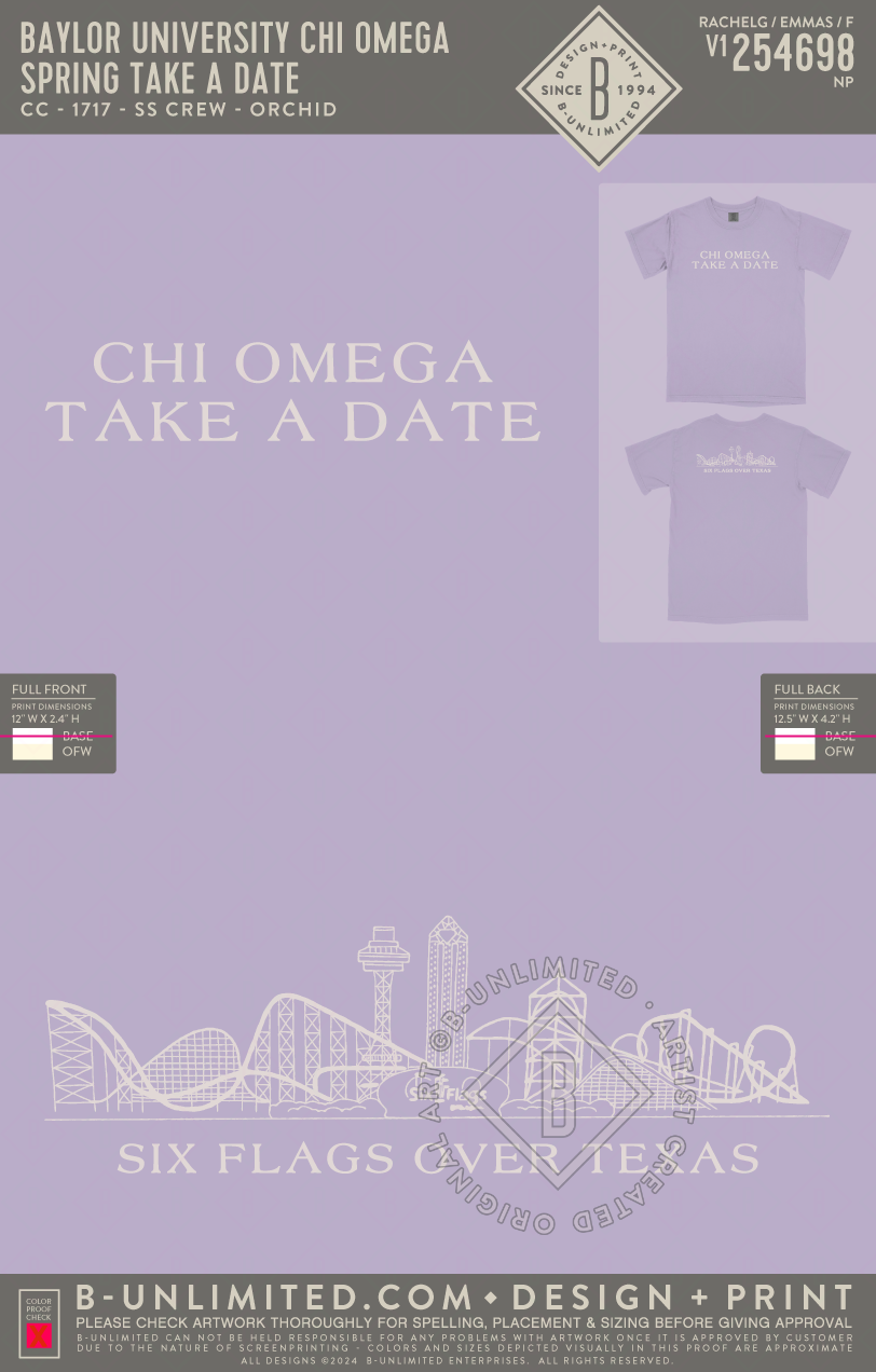Baylor University Chi Omega - Spring Take a Date - CC - 1717 - SS Crew ...