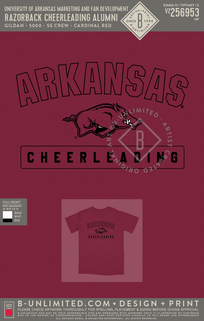 University of Arkansas Marketing and Fan Development - Razorback Cheer ...