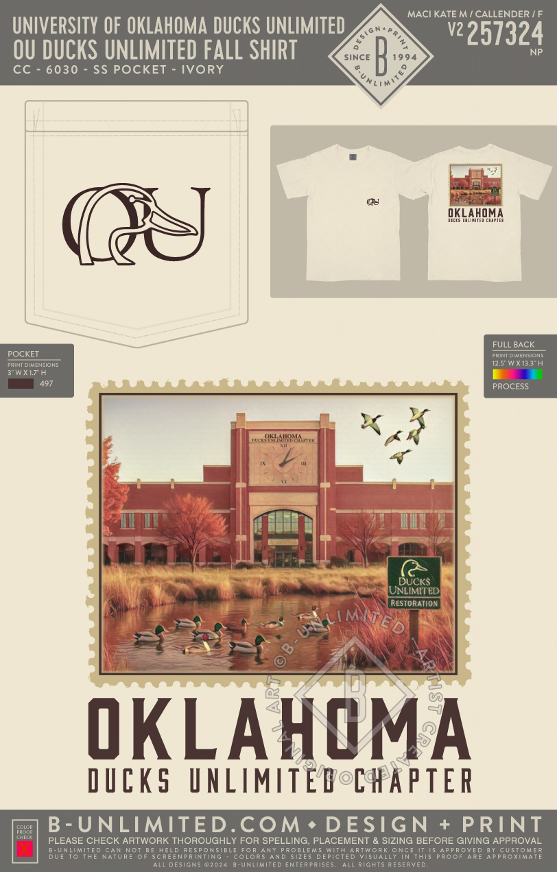 University of Oklahoma Ducks Unlimited - OU Ducks Unlimited Fall Shirt ...