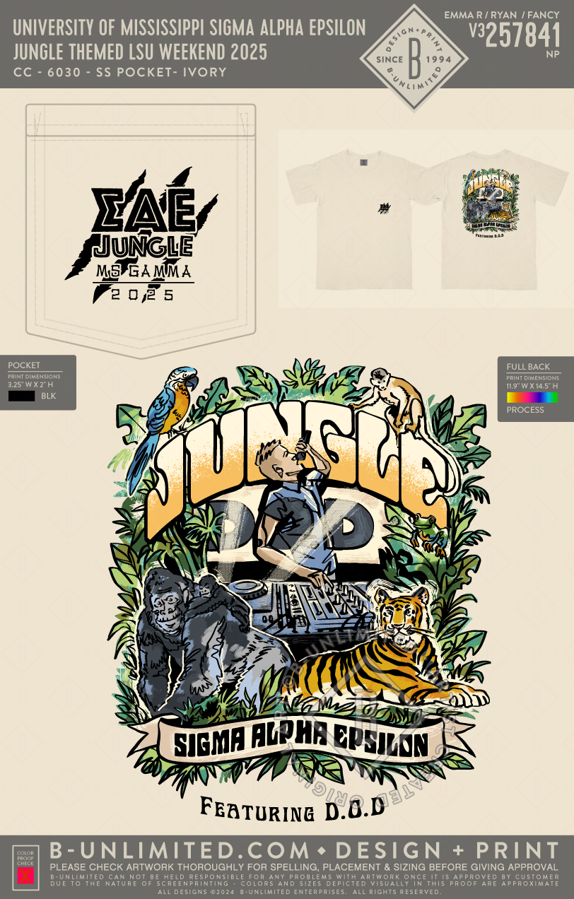 University of Mississippi Sigma Alpha Epsilon - Jungle Themed LSU Week ...