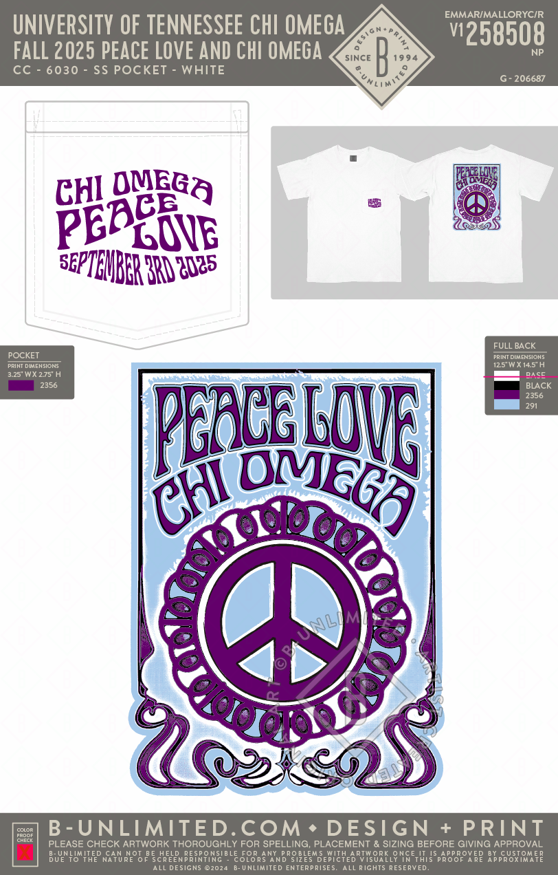 University of Tennessee Chi Omega - Fall 2025 Peace Love and Chi Omega ...