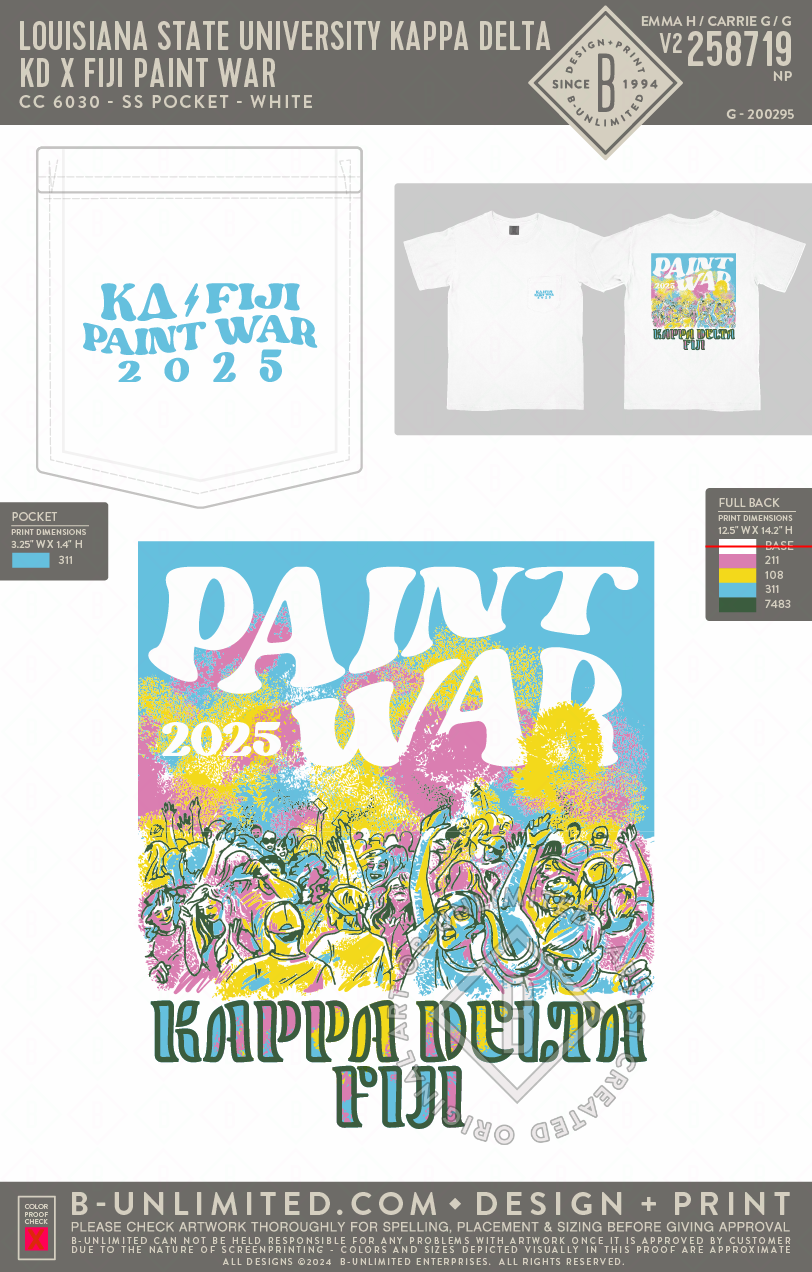 Louisiana State University Kappa Delta – B-Unlimited Custom Apparel Shop