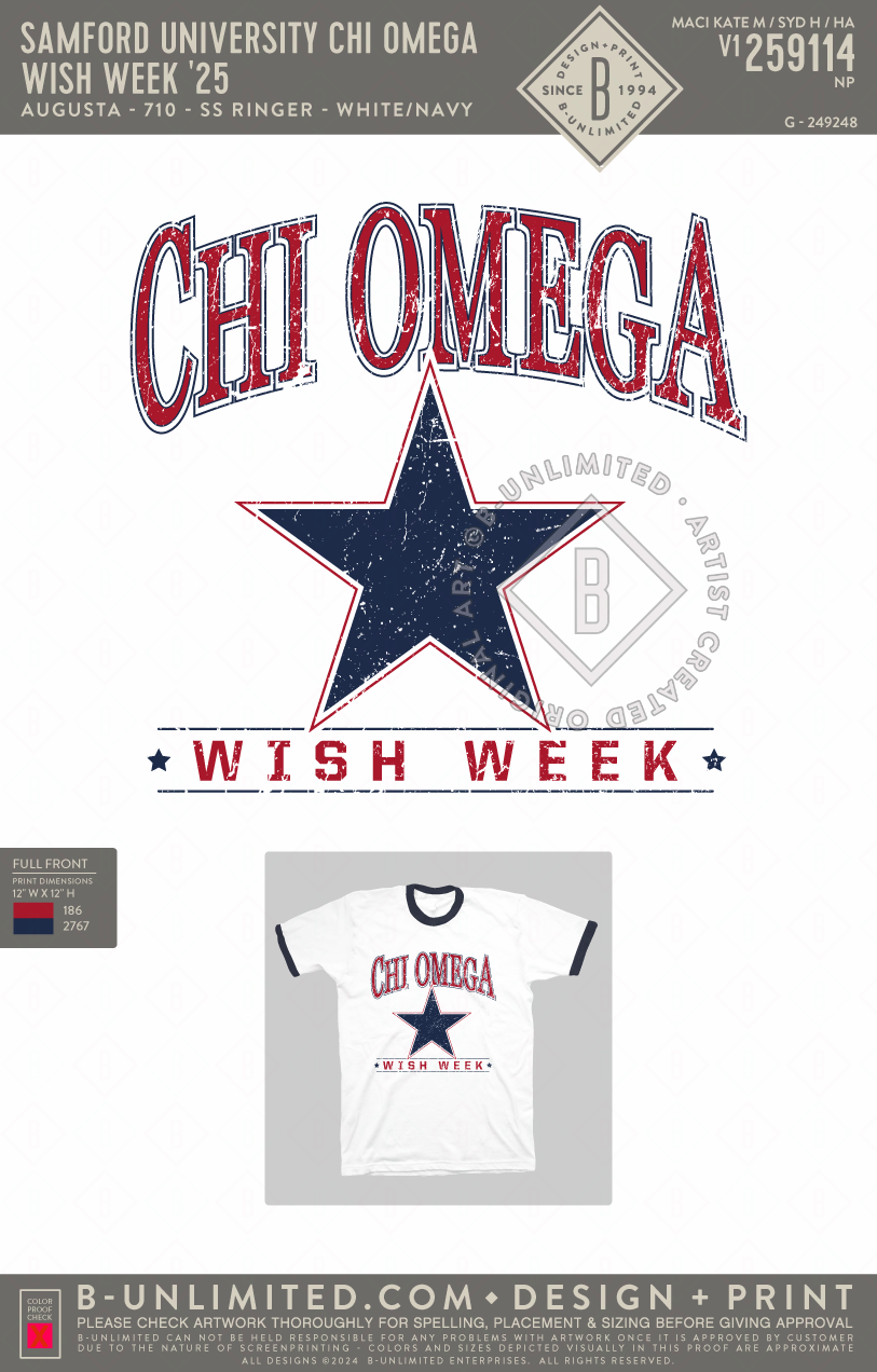 Samford University Chi Omega - Wish Week '25 - Augusta - 710 - SS Ring ...