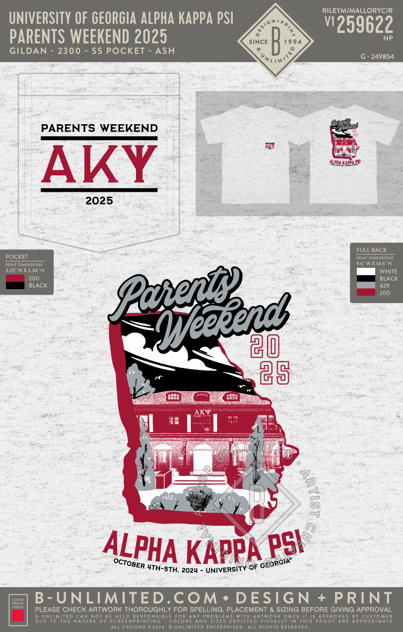 University of Georgia Alpha Kappa Psi – B-Unlimited Custom Apparel Shop