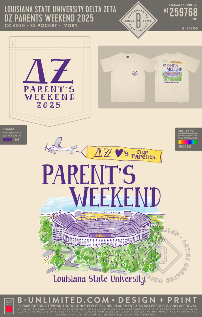 Louisiana State University Delta Zeta - DZ Parents Weekend 2025 - CC ...