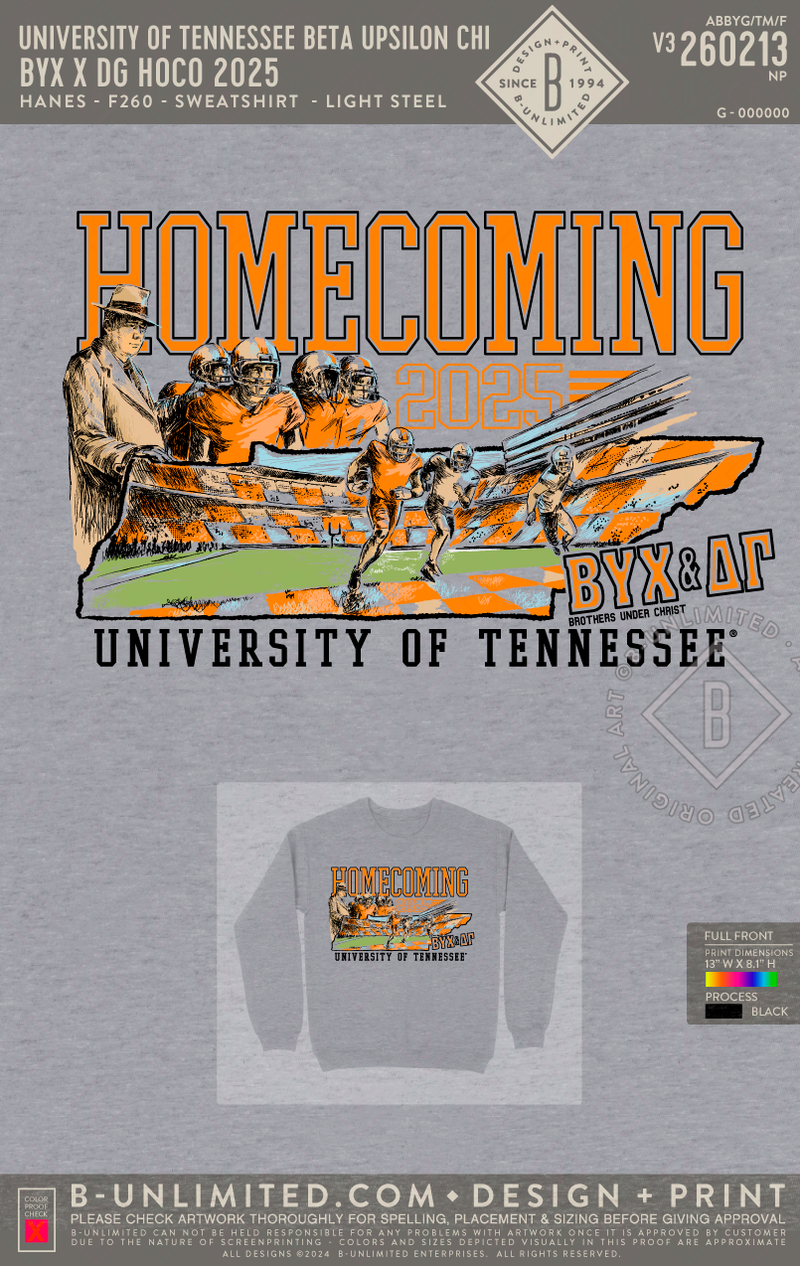 University of Tennessee Beta Upsilon Chi - BYX x DG Hoco 2025 - Hanes ...