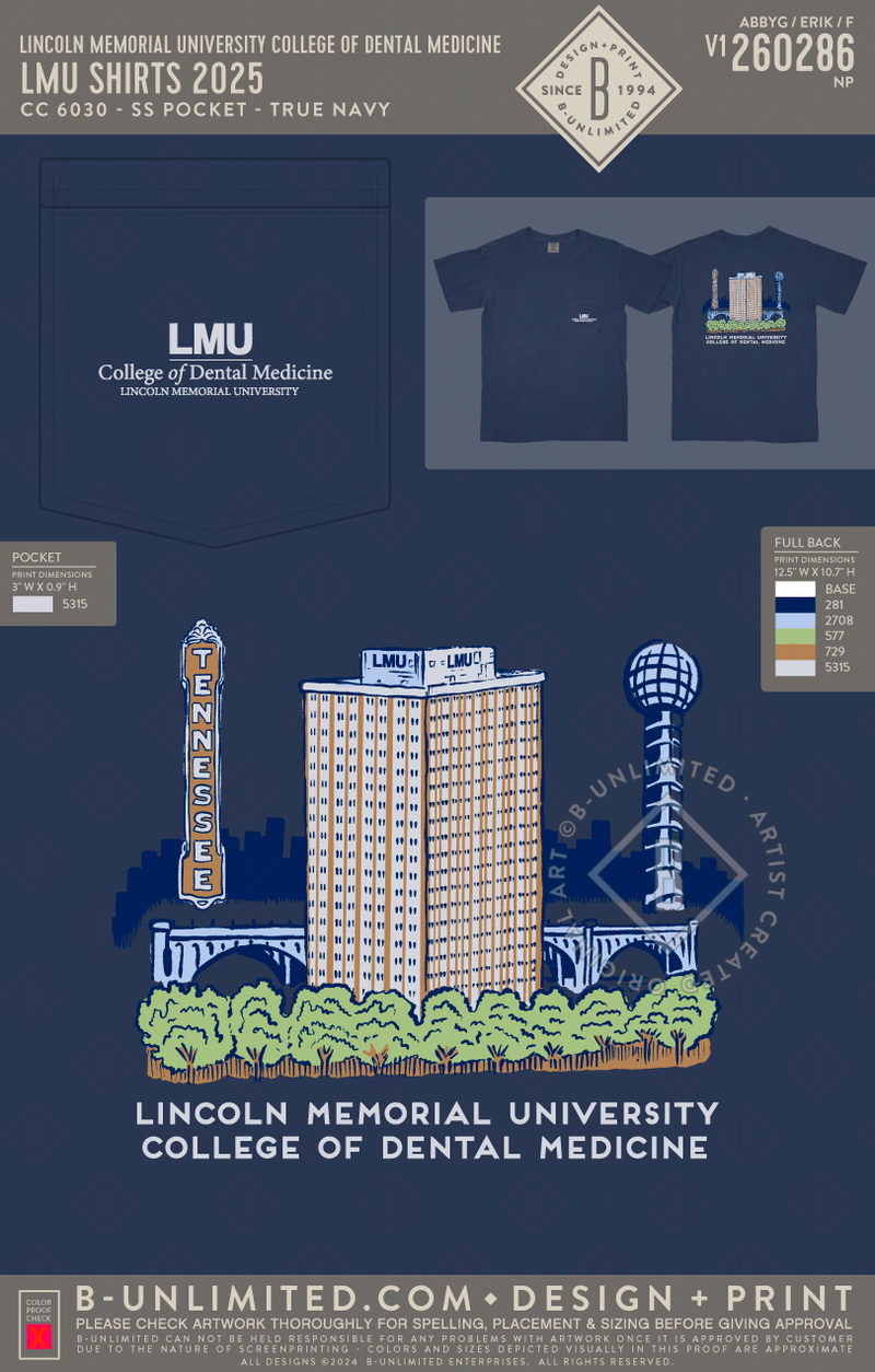 Lincoln Memorial University College of Dental Medicine - LMU Shirts 20 ...