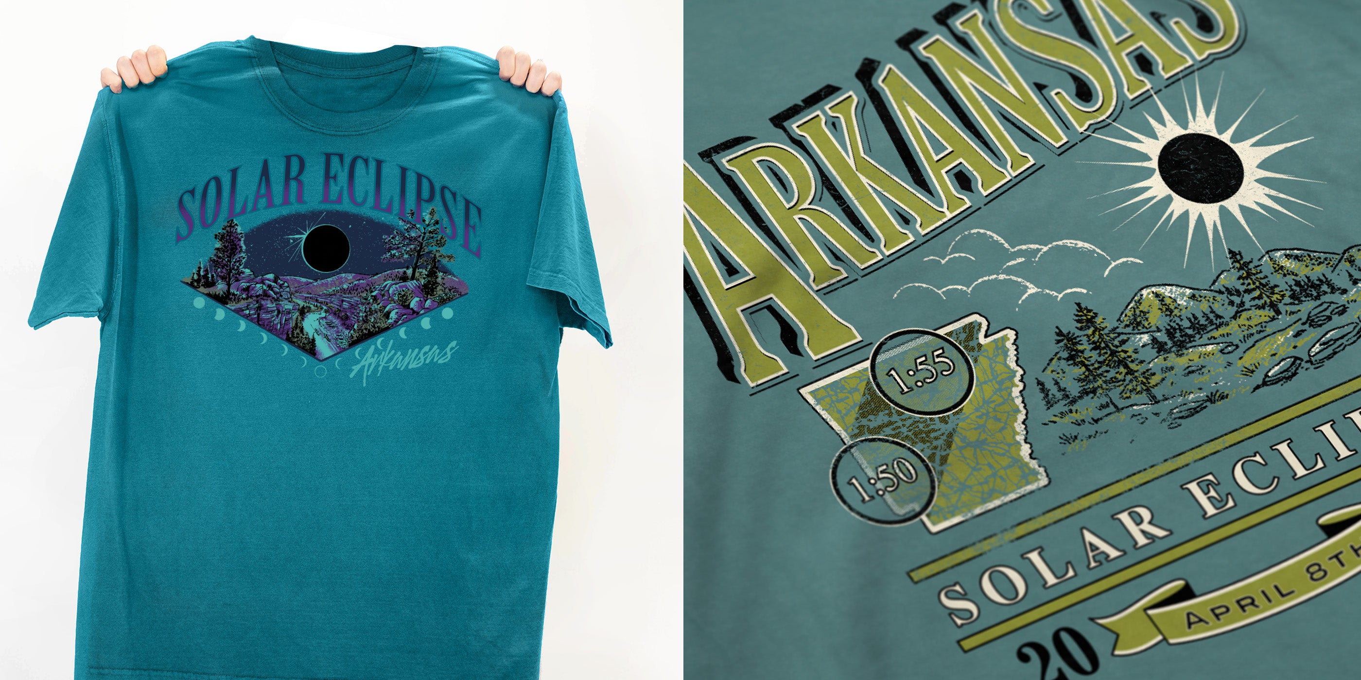 B-Unlimited | Arkansas Solar Eclipse 2024 T-Shirts – B-Unlimited Custom ...
