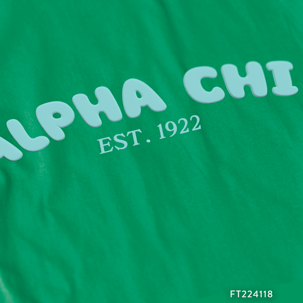 Alpha Chi Simple Bubble Letter PR T-Shirt Design – B-Unlimited Custom ...