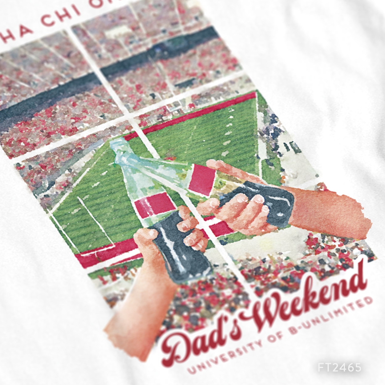 Alpha Chi Omega Dad's Day Weekend T-Shirt Design – B-Unlimited Custom ...