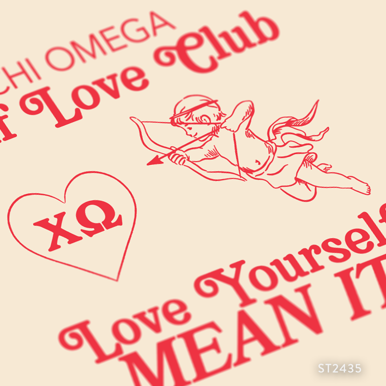 Chi Omega Valentine's PR T-Shirt Design – B-Unlimited Custom Apparel Shop