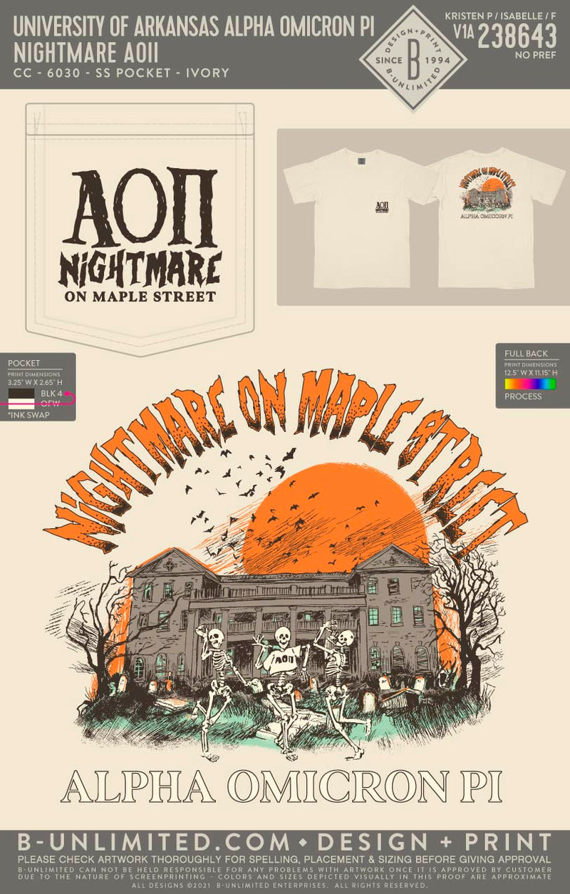 University of Arkansas Alpha Omicron Pi – B-Unlimited Custom Apparel Shop