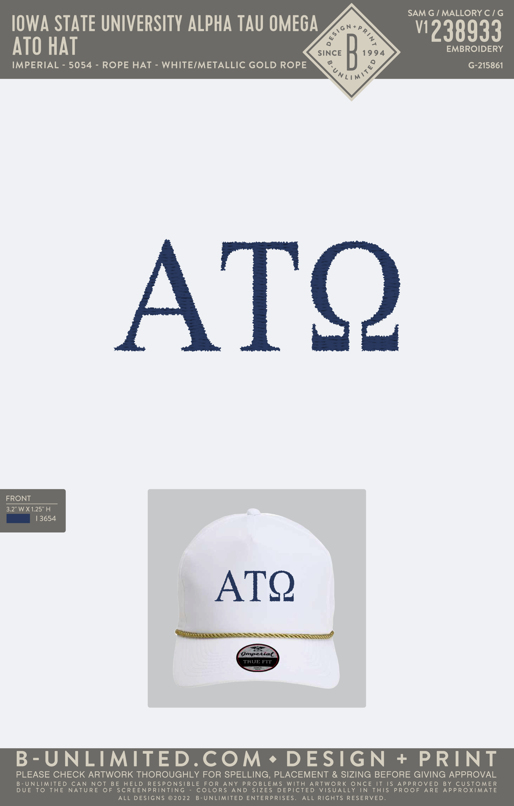 Alpha Tau Omega Letters