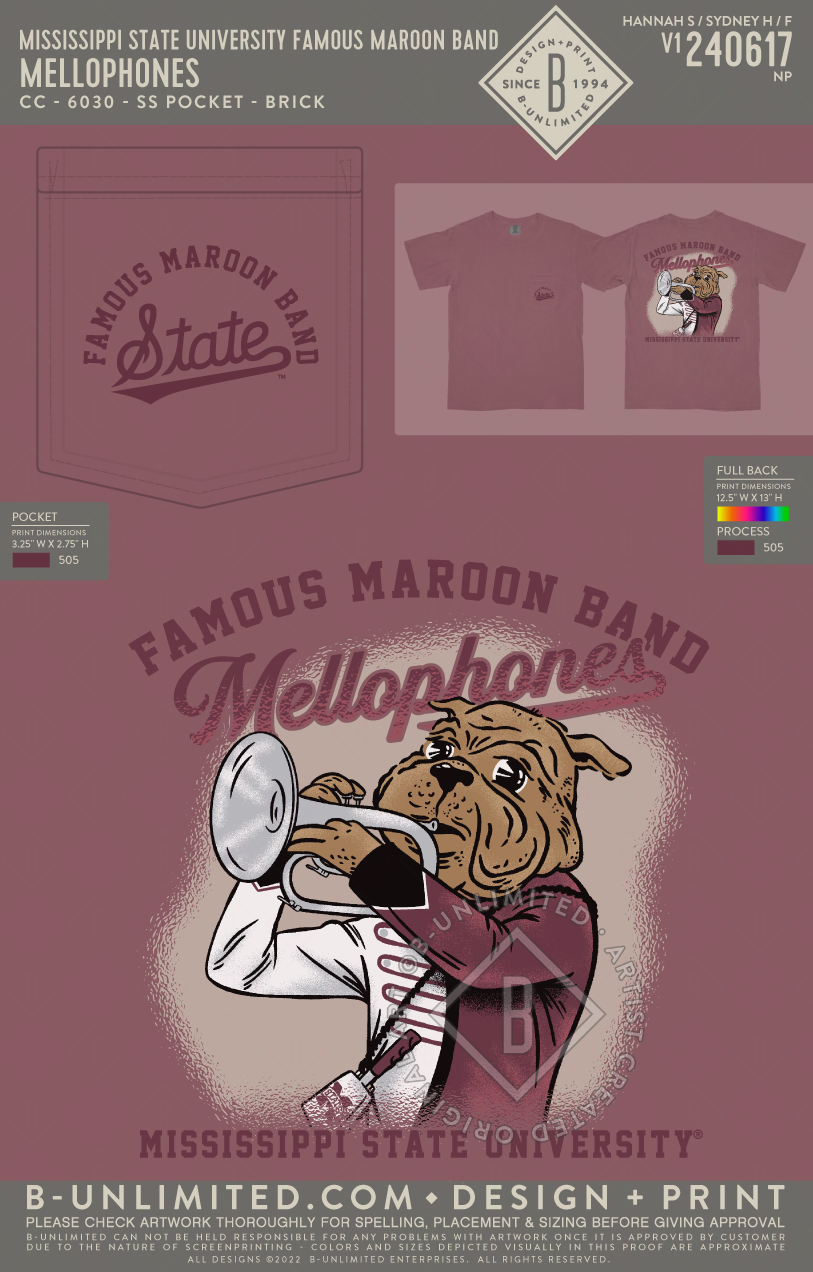 Mississippi State University Famous Maroon Band – B-Unlimited Custom ...