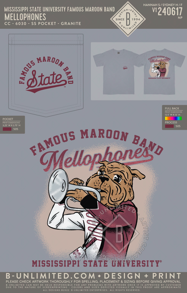 Mississippi State University Famous Maroon Band – B-Unlimited Custom ...